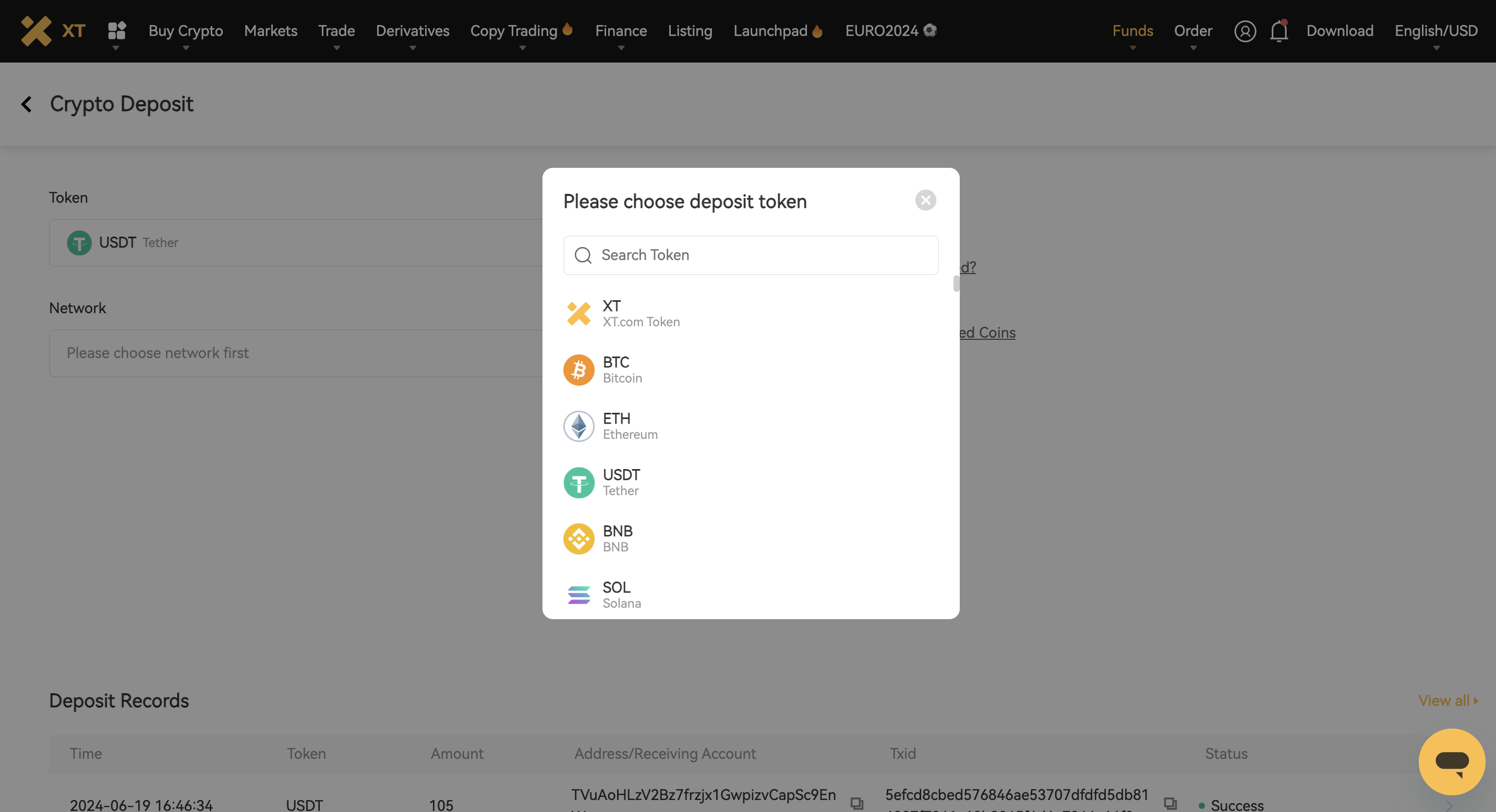 ¿Cómo Depositar Criptomonedas en Tu Cuenta XTrust (WEB & APP)? – Centro de asistencia