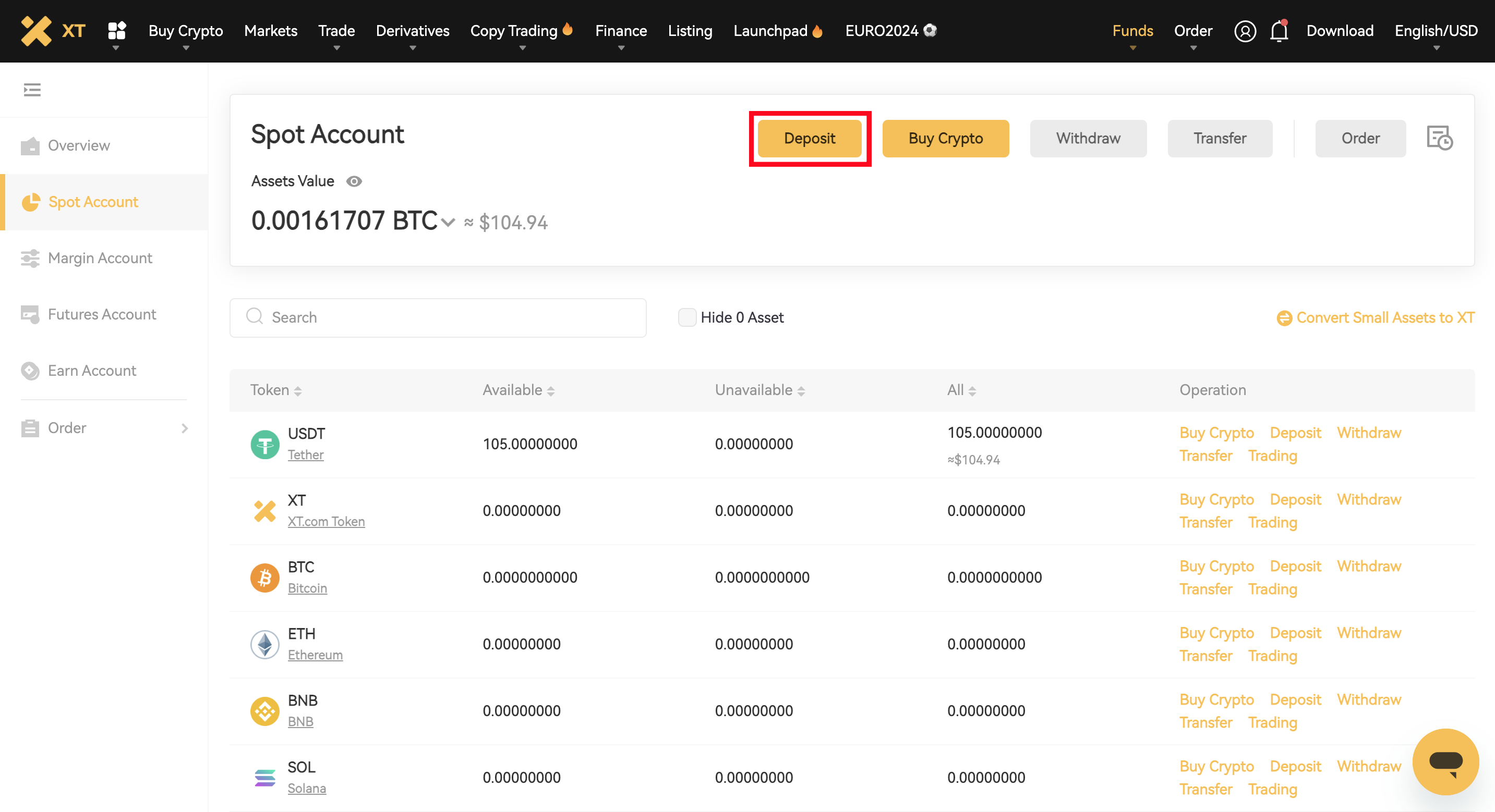 ¿Cómo Depositar Criptomonedas en Tu Cuenta XTrust (WEB & APP)? – Centro de asistencia